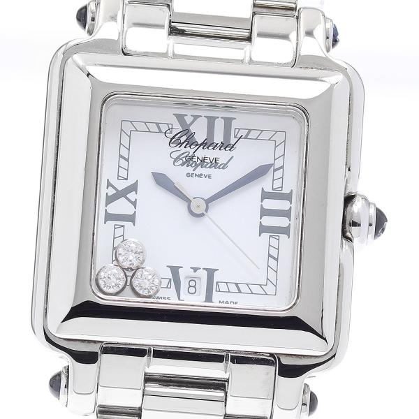■商品情報ブランド：　ショパール/Chopardモデル名：　ハッピー2000対象：　レディース素材：　SS × SS文字盤色：　ホワイトムーブメント：クォーツRef.No：　27/8888-23シリアル：01**/2000機能・特徴：デイト...