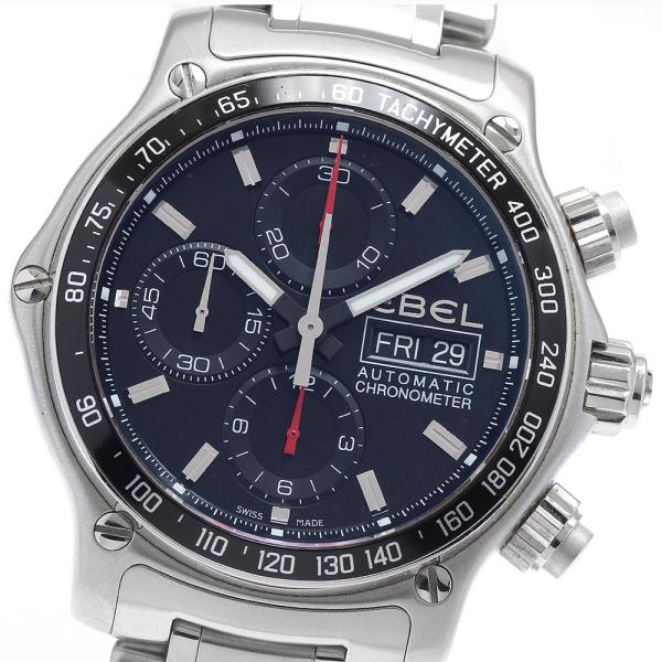 ■商品情報ブランド：　エベル/EBELモデル名：　1911 ディスカバリー対象：　メンズ素材：　SS × SS文字盤色：　ブラックムーブメント：自動巻きRef.No：　E9750L62シリアル：A251***機能・特徴：デイデイト、クロノグ...