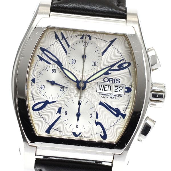 ■商品情報ブランド：　オリス/ORISモデル名：　マイリス対象：　メンズ素材：　SS × 革文字盤色：　シルバームーブメント：自動巻きRef.No：　7532シリアル：2288***機能・特徴：デイデイト、クロノグラフ、スモールセコンド 付...