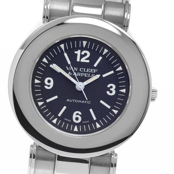 ■商品情報ブランド：　ヴァンクリーフ＆アーペル/Van Cleef &amp; Arpelsモデル名：　ローマ対象：　メンズ素材：　SS × SS文字盤色：　ブラックムーブメント：自動巻きRef.No：　532054シリアル：124***付...
