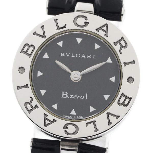 ■商品情報ブランド：　ブルガリ/BVLGARIモデル名：　B-zero1対象：　レディース素材：　SS × 革文字盤色：　ブラックムーブメント：クォーツRef.No：　BZ22Sシリアル：D481**付属品：なし(本体のみ)ケースサイズ(ｗ...