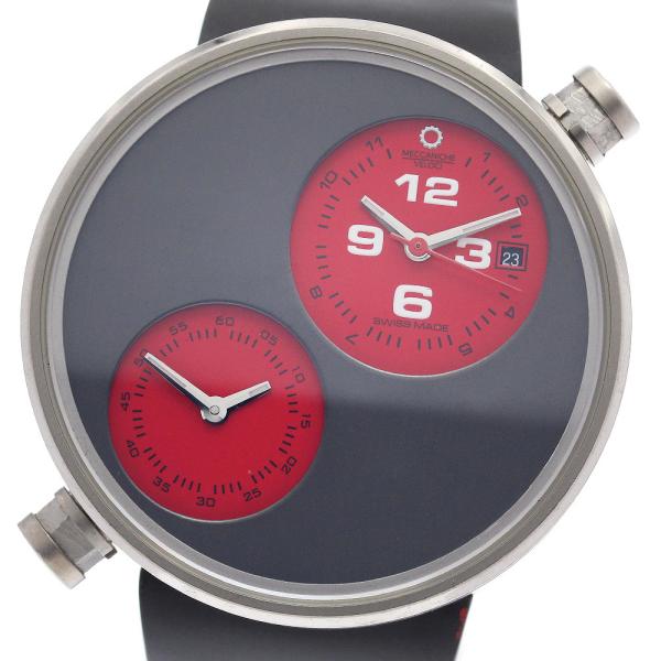 ■商品情報ブランド：　メカニケ・ヴェローチ/MECCANICHE VELOCIモデル名：　ドゥエヴァルヴォレ対象：　メンズ素材：　チタン × ラバー文字盤色：　グレー/レッドムーブメント：自動巻きシリアル：1**機能・特徴：デイト 付属品：...