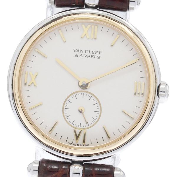 ■商品情報ブランド：　ヴァンクリーフ＆アーペル/Van Cleef &amp; Arpelsモデル名：　ラ・コレクション対象：　レディース素材：　SS/YG × 革文字盤色：　ベージュムーブメント：クォーツRef.No：　416.604シリ...