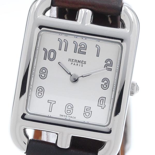 ■商品情報ブランド：　エルメス/HERMESモデル名：　ケープコッド対象：　レディース素材：　SS × 革文字盤色：　シルバームーブメント：クォーツRef.No：　CC1.210aシリアル：3541***付属品：内箱、保証書（冊子）、取扱説...