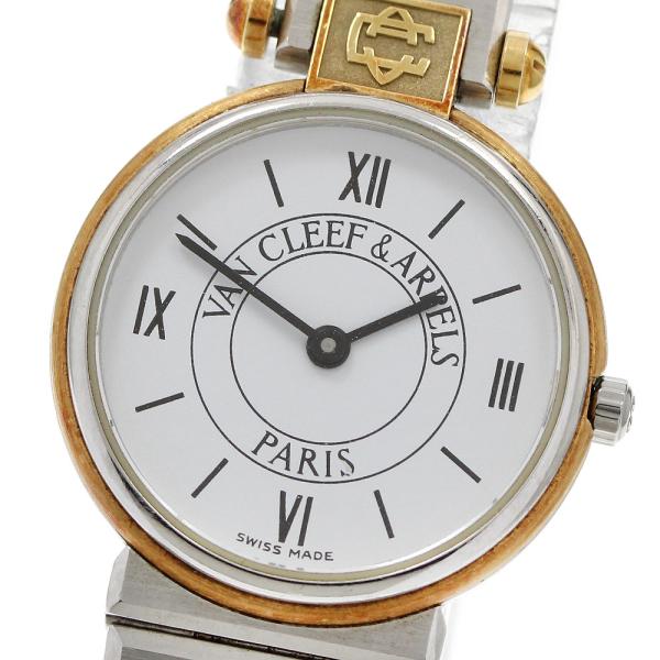 ■商品情報ブランド：　ヴァンクリーフ＆アーペル/Van Cleef &amp; Arpelsモデル名：　ラ・コレクション対象：　レディース素材：　SS/YG × SS文字盤色：　ホワイトムーブメント：クォーツシリアル：117***付属品：保...