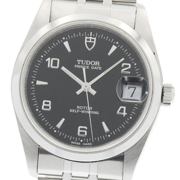 ■商品情報ブランド：　チュードル/TUDORモデル名：　プリンス デイト対象：　ボーイズ素材：　SS × SS文字盤色：　ブラックムーブメント：自動巻きRef.No：　74000Nシリアル：H402***機能・特徴：デイト 付属品：なし(本...