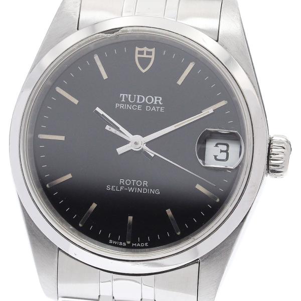 ■商品情報ブランド：　チュードル/TUDORモデル名：　プリンスデイト対象：　ボーイズ素材：　SS × SS文字盤色：　ブラックムーブメント：自動巻きRef.No：　72000シリアル：B990***機能・特徴：デイト 付属品：なし(本体の...