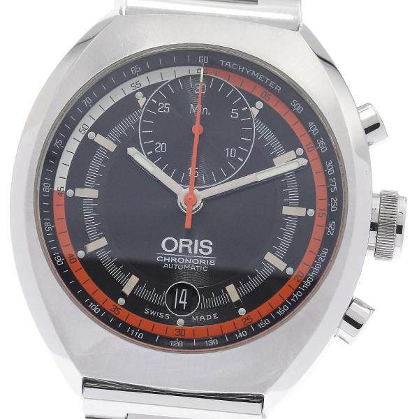 ■商品情報ブランド：　オリス/ORISモデル名：　クロノリス対象：　メンズ素材：　SS × SS文字盤色：　ブラックムーブメント：自動巻きRef.No：　7564シリアル：2653***機能・特徴：デイト、クロノグラフ 付属品：保証書（冊子...