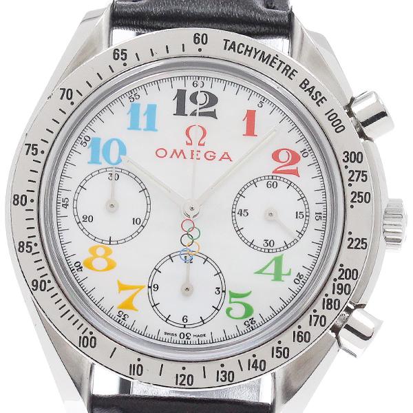 ■商品情報ブランド：　オメガ/OMEGAモデル名：　スピードマスター オリンピック タイムレース コレクション対象：　メンズ素材：　SS × 革文字盤色：　ホワイトシェルムーブメント：自動巻きRef.No：　3836.70.36シリアル：5...