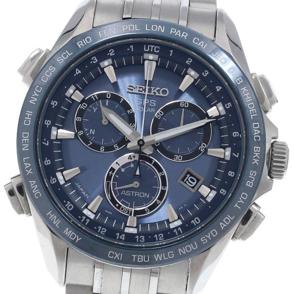 ■商品情報ブランド：　セイコー/SEIKOモデル名：　アストロン対象：　メンズ素材：　セラミック/チタン × チタン文字盤色：　ブルームーブメント：ソーラー電波Ref.No：　SBXB005/8X82-0AB0シリアル：481***機能・特...
