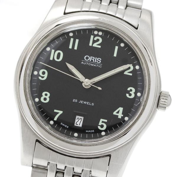■商品情報ブランド：　オリス/ORIS対象：　メンズ素材：　SS × SS文字盤色：　ブラックムーブメント：自動巻きRef.No：　7509シリアル：1955***機能・特徴：デイト 付属品：なし(本体のみ)ケースサイズ(ｗ)：約 40mm...