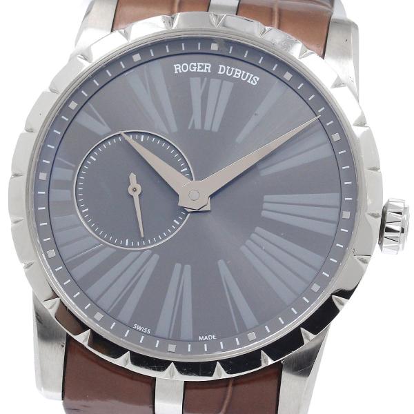 ■商品情報ブランド：　ロジェ・デュブイ/ROGER DUBUISモデル名：　エクスカリバー42対象：　メンズ素材：　SS × 革文字盤色：　グレームーブメント：自動巻きRef.No：　DBEX0353シリアル：V42***機能・特徴：スモー...
