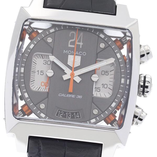 ■商品情報ブランド：　タグホイヤー/TAG HEUERモデル名：　モナコ24　Twenty-Four レーシング対象：　メンズ素材：　SS × 革文字盤色：　グレームーブメント：自動巻きRef.No：　CAL5112機能・特徴：デイト、クロ...