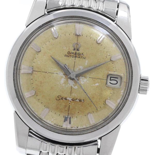 ■商品情報ブランド：　オメガ/OMEGAモデル名：　シーマスター対象：　メンズ素材：　SS × SS文字盤色：　シルバームーブメント：自動巻きRef.No：　166.009機能・特徴：デイト 付属品：なし(本体のみ)ケースサイズ(ｗ)：約 ...