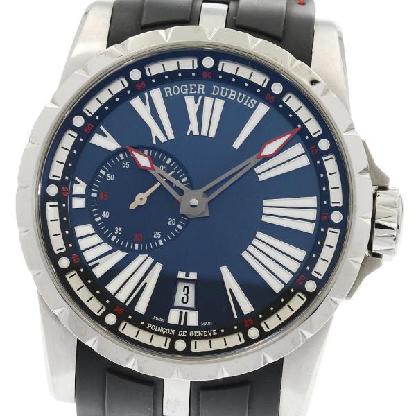 ■商品情報ブランド：　ロジェ・デュブイ/ROGER DUBUISモデル名：　エクスカリバー 45対象：　メンズ素材：　チタン × ラバー文字盤色：　ネイビームーブメント：自動巻きRef.No：　RDDBEX0543シリアル：88***機能・...