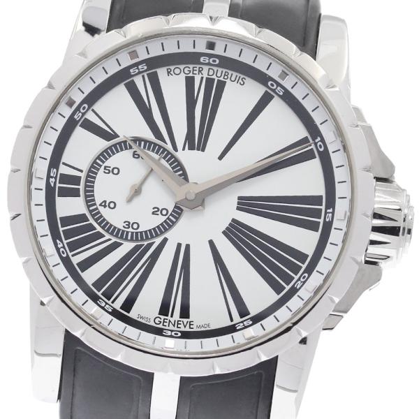 ■商品情報ブランド：　ロジェ・デュブイ/ROGER DUBUISモデル名：　エクスカリバー対象：　メンズ素材：　SS × ラバー文字盤色：　ホワイトムーブメント：自動巻きRef.No：　DBEX0262シリアル：00**/0888機能・特徴...