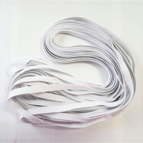 平ゴム白黒、5ミリ・10ミリ・15ミリ・18ミリ・20ミリ・25ミリ・30ミリ・40ミリ・50ミリ・60ミリ・75ミリ・100ミリ送料無料で断然お買得!! 編み上がったばかりの業務用・国産平ゴムをメール便送料無料の特別サービスにてお届けしま...