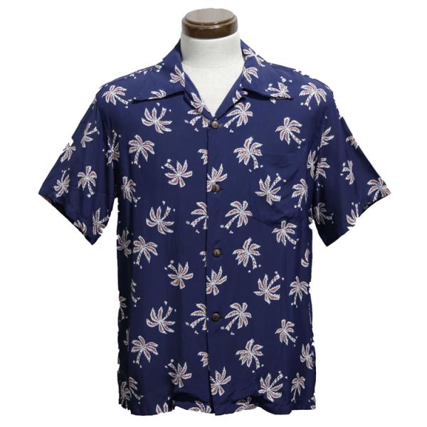 コンパクトなデザインがポイントのラフなアロハ感！ ■サンサーフ SUNSURF アロハシャツ 半袖ハワイアンシャツ・SS39427 RAYON HAWAIIAN SHIRT "SCATTERED PALMTREE"＜詳細＞品番：SS3942...