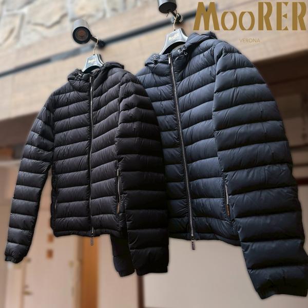 ムーレー ダウンジャケット メンズ キルティングジャケット ナイロンジャケット ブルゾン ブラック ダークブルー MooRER CATALDI-S3