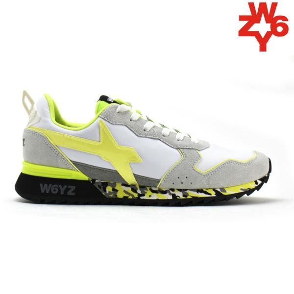 ウィズ W6YZ スニーカー メンズ ジェットエム ローカット シューズ 靴 ホワイト イエロー JET-M