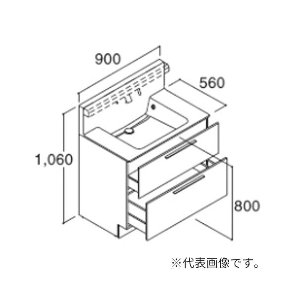 洗面所・手洗設備 洗面化粧台 洗面化粧台本体 LIXIL RAFH 905PY A RAFH905PYA