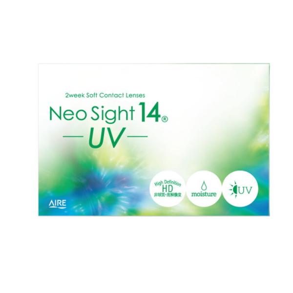 特徴：ネオサイト クリアコンタクトレンズ ネオサイト14が”ネオサイト14UV”として新しくなりました。UVカット機能・うるおい成分が追加され、今まで以上のつけ心地にたどり着きました。・使用期間：2週間(※ケア要)・カラー：クリア(薄いブル...