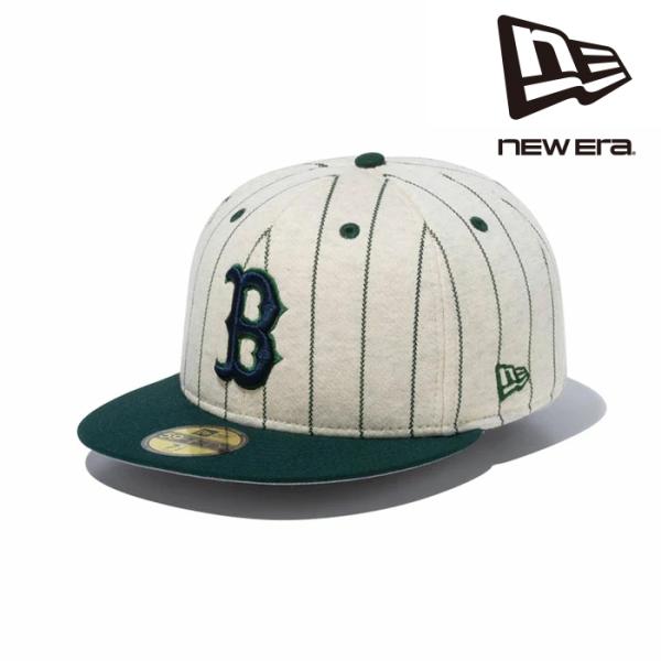 ニューエラ NEW ERA 59FIFTY MLB Oatmeal Heather ボストン・レッドソックス オートミール ダークグリーンバイザー 14109915 キャップ 帽子 日本正規品 爆買
