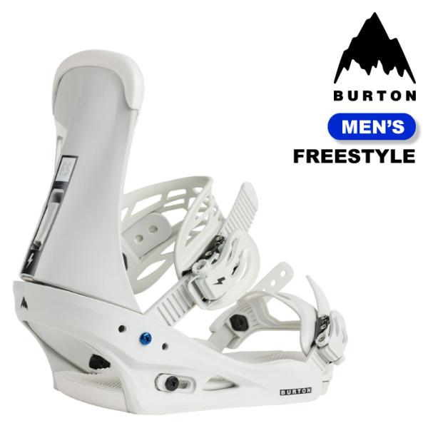 日本正規品 スノーボード ビンディング バートン BURTON MEN'S FREESTYLE Gray Cloud フリースタイル バインディング メンズ 25-26 爆買