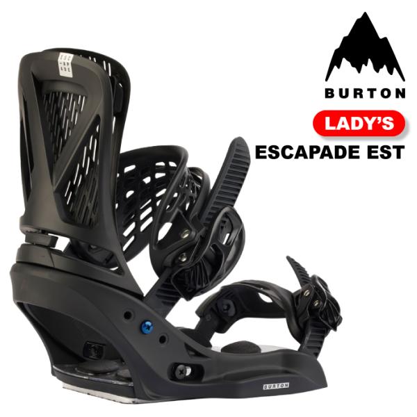 日本正規品 スノーボード ビンディング バートン BURTON WOMEN'S ESCAPADE EST Black エスカペイド イーエスティ バインディング レディース 25-26 爆買