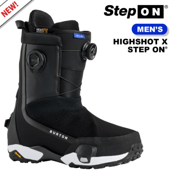 日本正規品 スノーボード ブーツ バートン BURTON MEN'S HIGHSHOT X STEP ON Black ハイショット エックス ステップオン メンズ 25-26