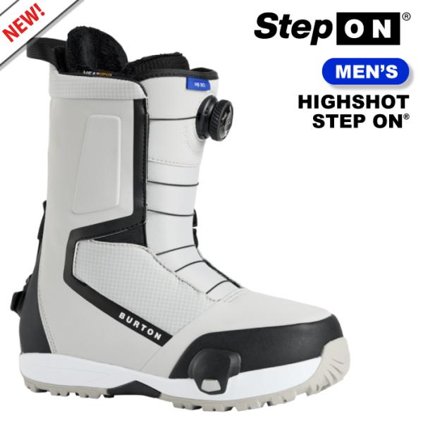 日本正規品 スノーボード ブーツ バートン BURTON MEN'S HIGHSHOT STEP ON Gray Cloud ハイショット ステップオン メンズ 25-26 爆買