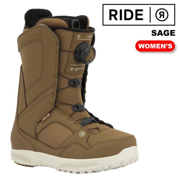 【検索ワード】日本正規品 スノーボード ブーツ ライド RIDE SAGE Brown セージ レディース 25-26 爆買