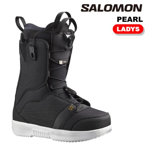 日本正規品 スノーボード ブーツ サロモン SALOMON PEARL Black White Gold パール レディース 25-26 爆買