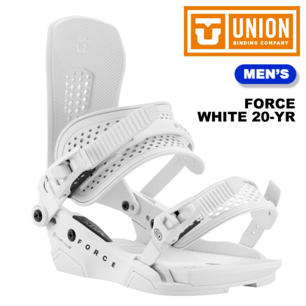 【検索ワード】日本正規品 スノーボード ビンディング ユニオン UNION FORCE White 20Yr フォース バインディング メンズ 25-26 爆買