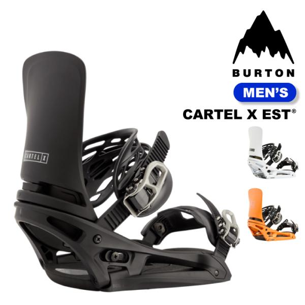 日本正規品 スノーボード ビンディング バートン BURTON CARTEL X EST Black / White / Goldfish Orange カーテル エックス バインディング メンズ 26-27