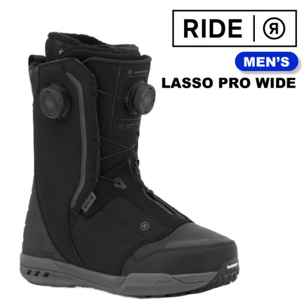 【検索ワード】日本正規品 スノーボード ブーツ ライド RIDE LASSO PRO WIDE Black ラッソ プロ ワイド メンズ 26-27