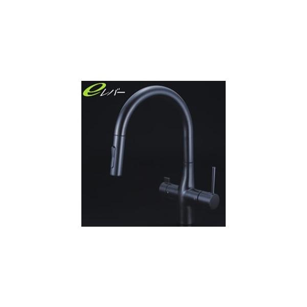 価格.com - KVK ビルトイン浄水器用シングルシャワー付混合栓(eレバー)マットブラック KM6081ECM5 (水栓金具) 価格比較