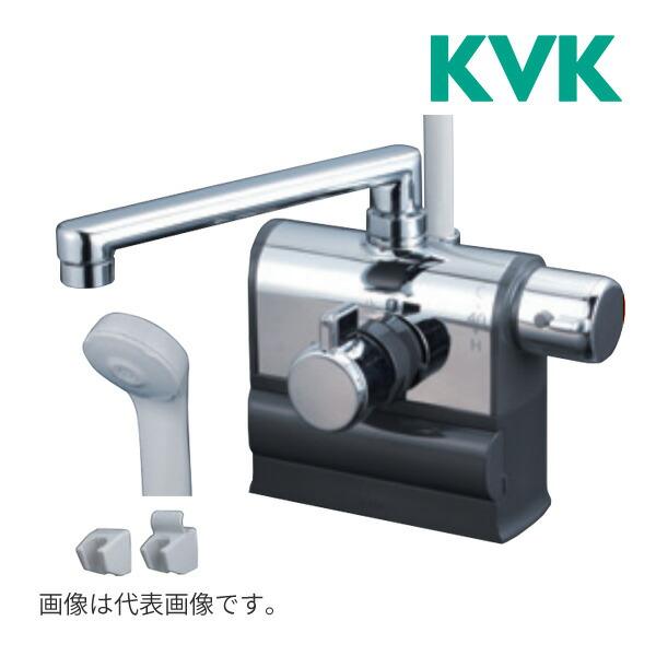 価格.com - KVK デッキ形サーモスタット式シャワー(190mmパイプ付)(撥水) KF3008RHS (水栓金具) 価格比較