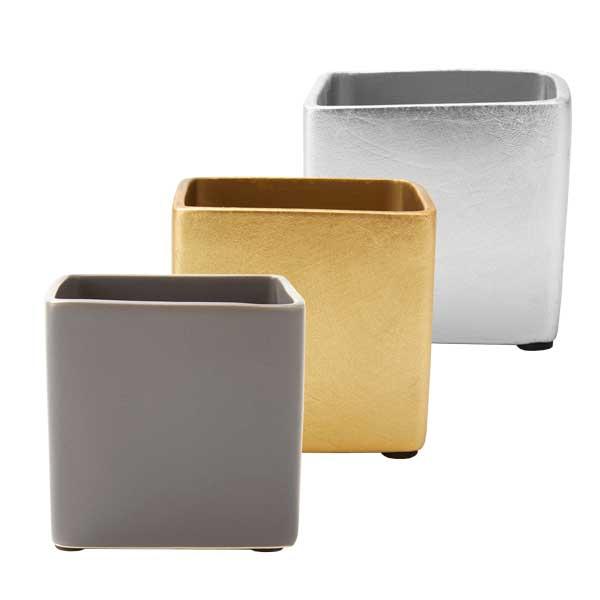 ガーデニング雑貨 プランターカバー スクエア スクエア鉢 四角 キューブ シンプル モダン インテリアグリーン 室内ガーデニング ガーデニング用品 北欧 雑貨