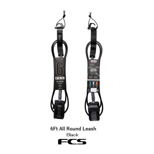 メーカー FCS発売日 2026年定価 \5500カラー クロサイズ　　6’0　長さ（約182cm）太さ(7mm)、足首用商品紹介 送料無料（一部除く）の FCS ALL ROUND Leash 6ft　クロ(新品）足首用です。FCS Es...