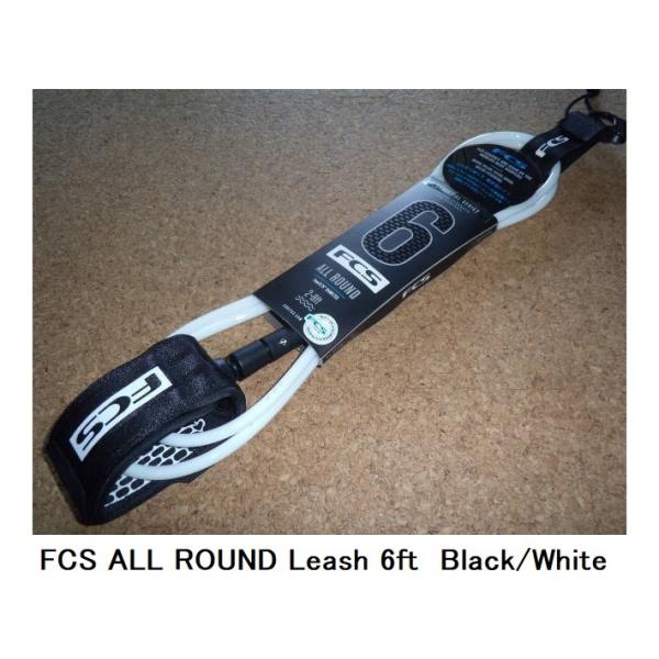 メーカー FCS発売日 2026年定価 \5500カラー Black/Whiteサイズ　　6’0　長さ（約182cm）太さ(7mm)、足首用商品紹介 送料無料（一部除く）の FCS ALL ROUND Leash 6ft　Black/Whi...