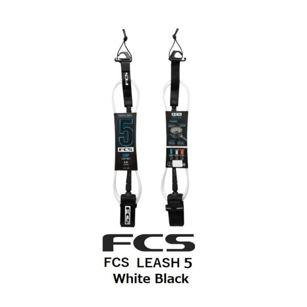 メーカー FCS発売日 2026年定価 \4,840カラー White/Blackサイズ　　5’0　長さ（約151cm）太さ(5.5mm)、商品紹介 送料無料（一部除く）の2022 FCS COMP Leash 5ft　White/Blac...