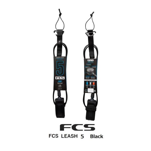 メーカー FCS発売日 2026年定価 \4840カラー Blackサイズ　　5’0　長さ（約151cm）太さ(5.5mm)、商品紹介 送料無料（一部除く）のFCS COMP Leash 5ft　Black　(新品）足首用です。FCS Es...