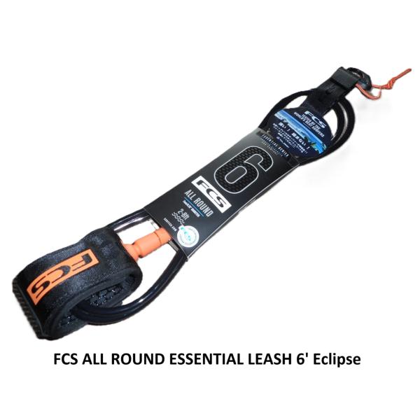 メーカー FCS  発売日 2025年  定価 \5500 カラー 新色　 Eclipseサイズ　　6’0　長さ（約180cm）太さ(7.0mm)、適応波サイズ：0〜4ft　 商品紹介 送料無料のFCS 6FT　All Round ESSE...