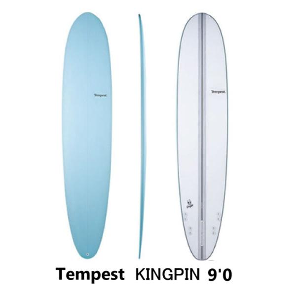 料無料（一部除く）★Tempest モデル名 KINGPIN 9'0"　新品 メーカー Tempest（テンペスト） カラー スカイブルー×クリア（カーボンスストライプ） サイズ 9'0"*23"*3 3/16"　重さ約7.2kg 74.2...
