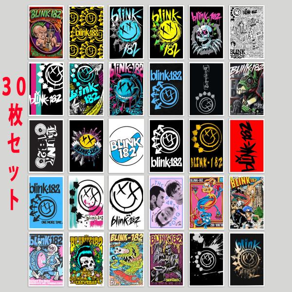 #Blink182#ブリンク182#ポップパンク#メロコア#スケーター#ストリート#y2k#TravisBarker #トラヴィス・バーカー#90s#00s#ステッカーセット#雑誌表紙#ヴィンテージ風#30枚セット#スマホデコ#ノートPC#...