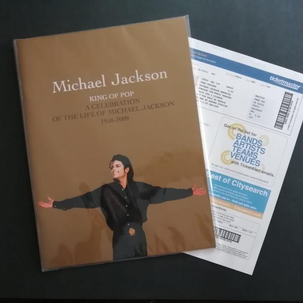 #マイケルジャクソン #MichaelJackson #マイケルジャクソン追悼式 #公式パンフレット #メモリアルグッズ #レアグッズ #キングオブポップ #洋楽コレクター #1958-2009 #ステイプルズセンター #チケット付き #映...