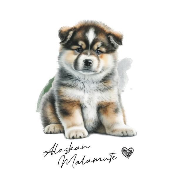 #Alaskan_Malamute#AlaskanMalamute#アラスカン・マラミュート#はがき#postcard#アート#アートカード#ポストカード#ポスター#Poster#海外#インテリア#絵#水彩#イラスト#犬#ドッグ#愛犬#ペッ...