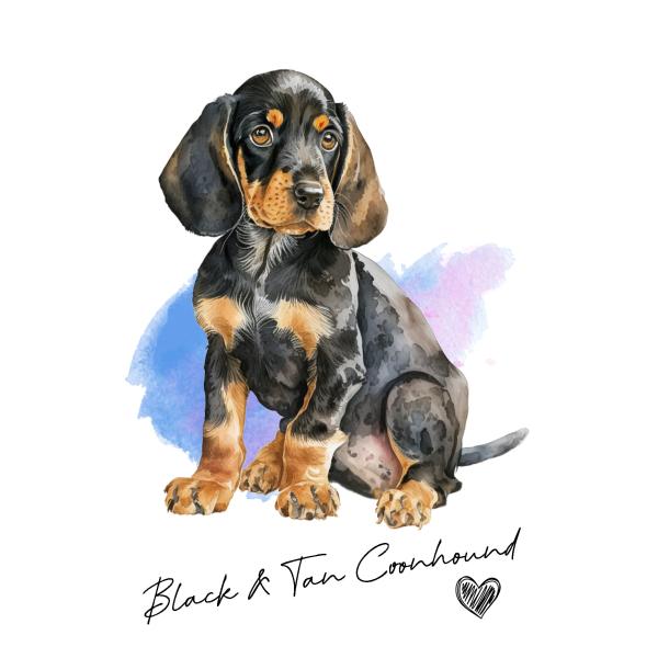 #Black_and_Tan_Coonhound#BlackandTanCoonhound#ブラック・アンド・タン・クーンハウンド#はがき#postcard#アート#アートカード#ポストカード#ポスター#Poster#海外#インテリア#絵#...