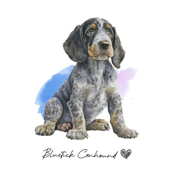 #Bluetick_Coonhound#BluetickCoonhound#ブルーティック・クーンハウンド#はがき#postcard#アート#アートカード#ポストカード#ポスター#Poster#海外#インテリア#絵#水彩#イラスト#犬#ドッ...